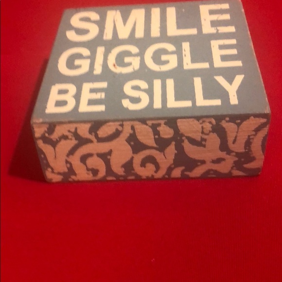 Wall Decor | Smile Giggle Be Silly Plaque | Poshmark